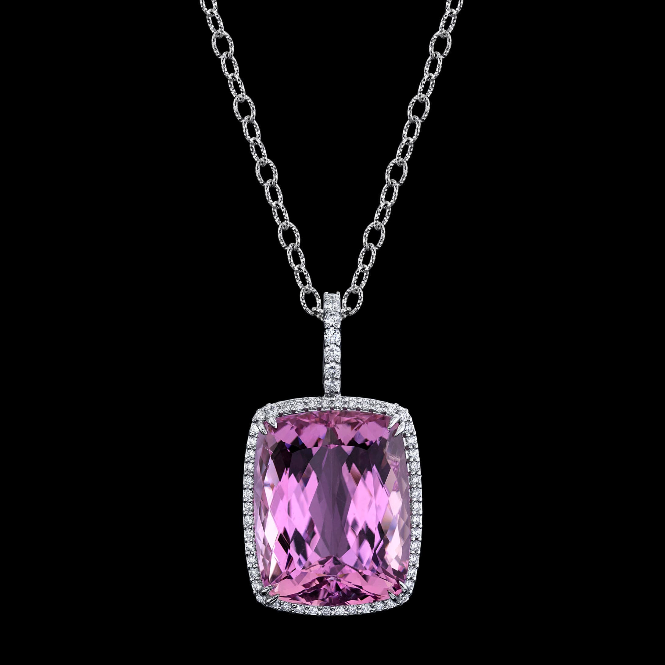 Kunzite Pendant – Hubert Jewelry – Fine Diamonds and Gemstones